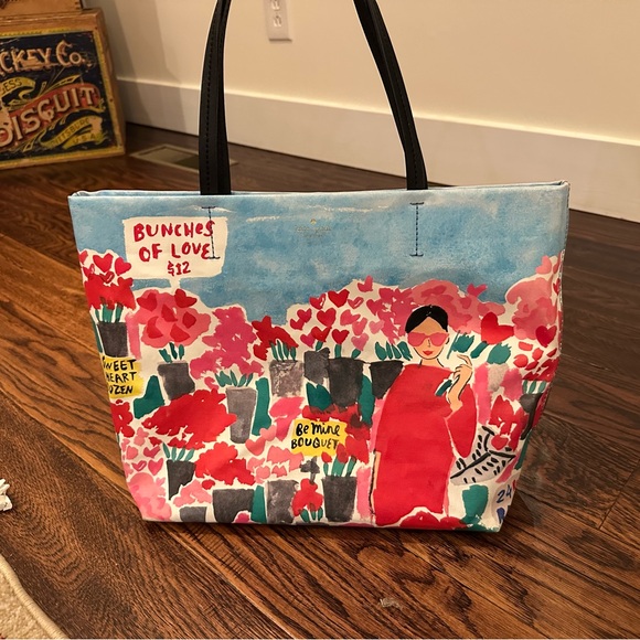 kate spade | Bags | Kate Spade Bunches Of Love Limited Edition Tote ...
